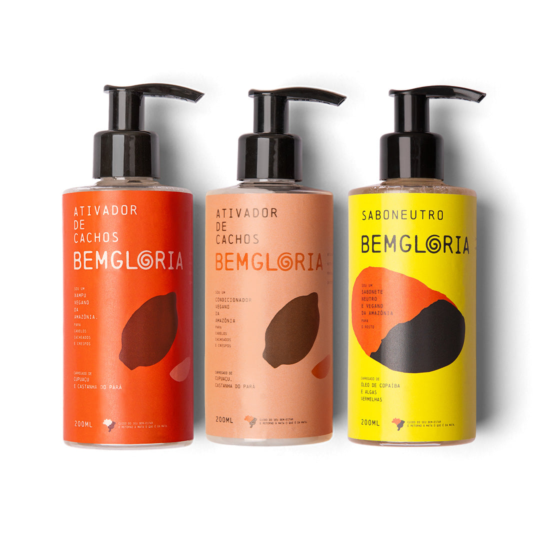 KIT PELE MACIA, CACHOS ATIVADOS – BEMGLORIA